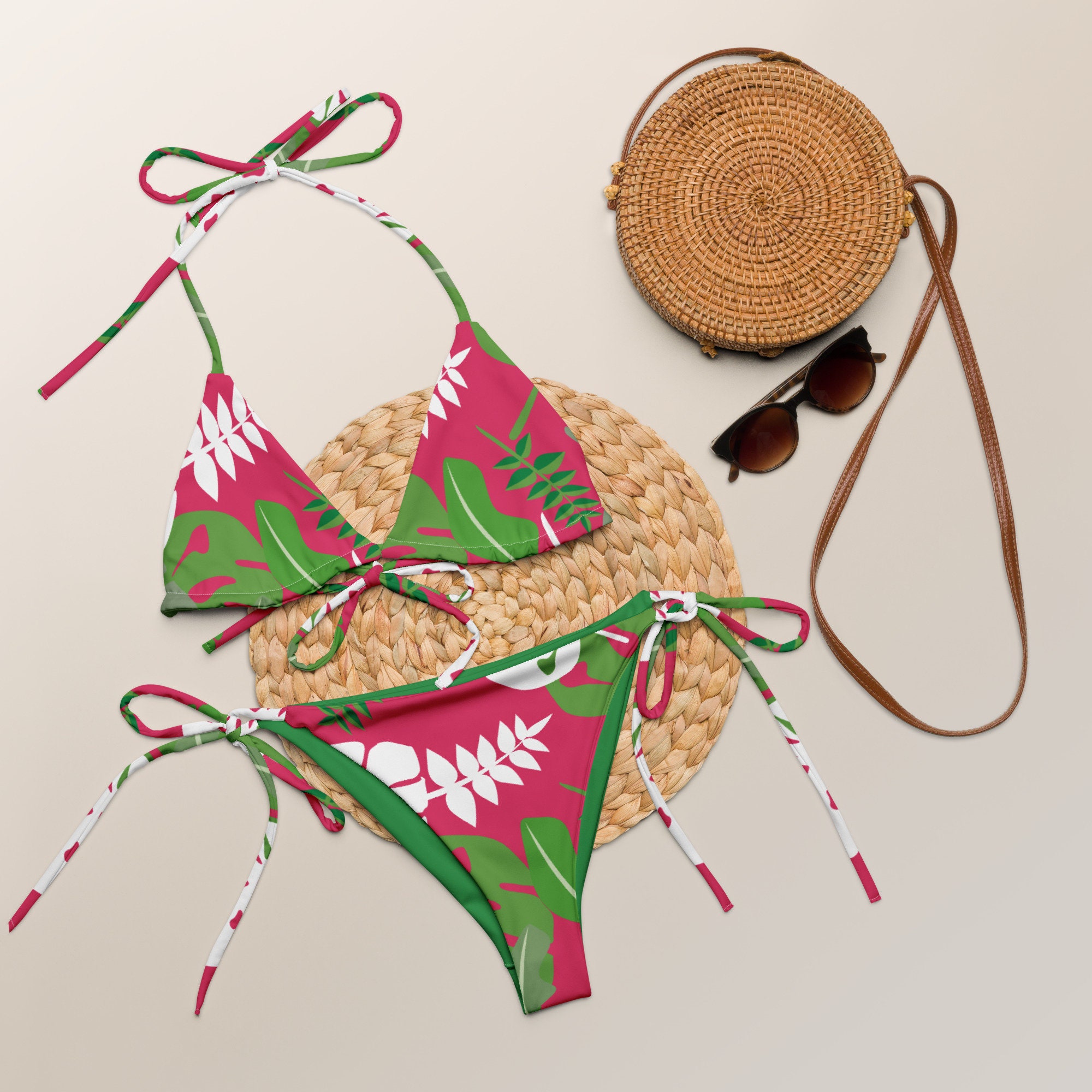 Tropical String Bikini, Women's Swimwear, Women's Clothing, Western ...