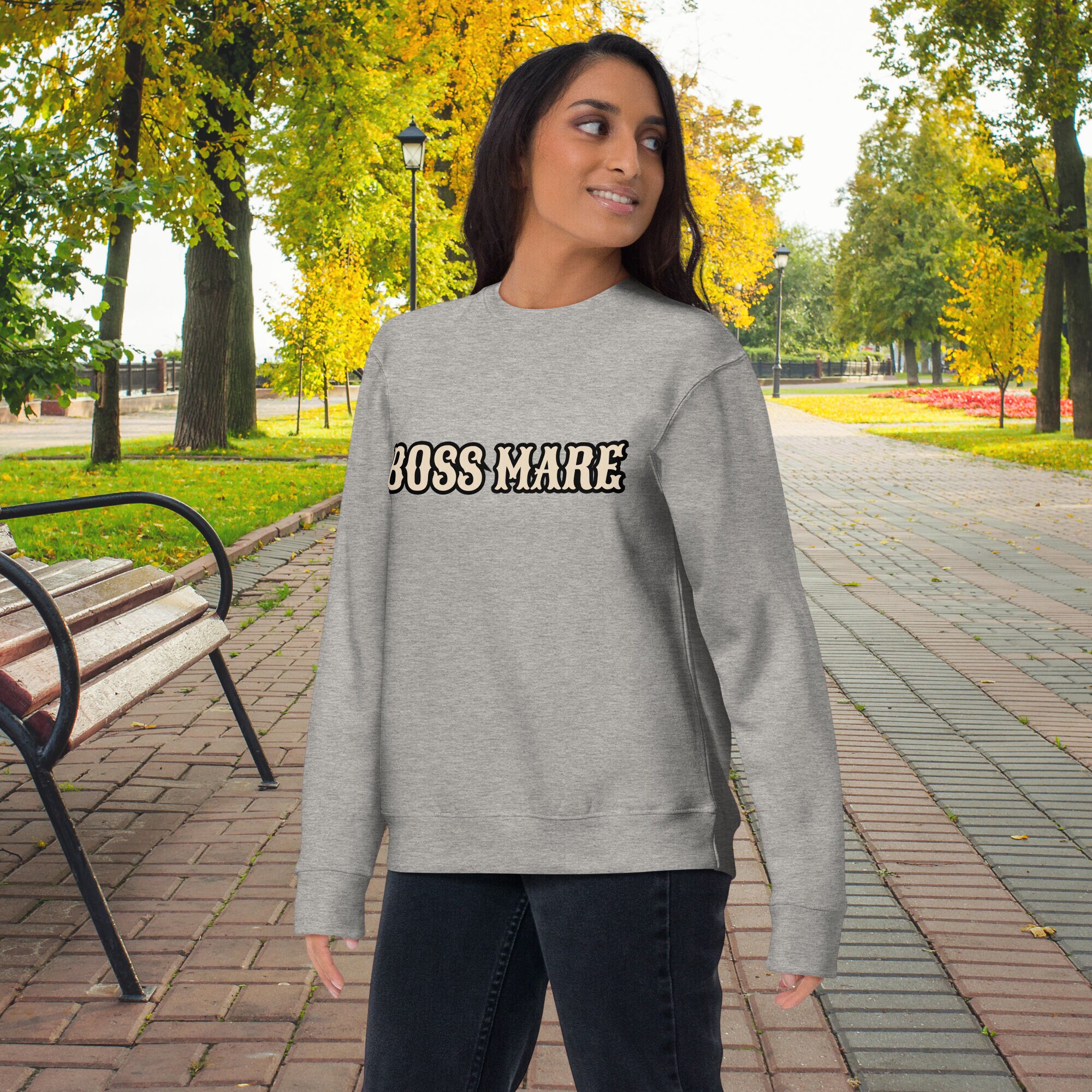 Boss Mare Premium Sweatshirt Cowgirl Sweatshirt Western - Etsy