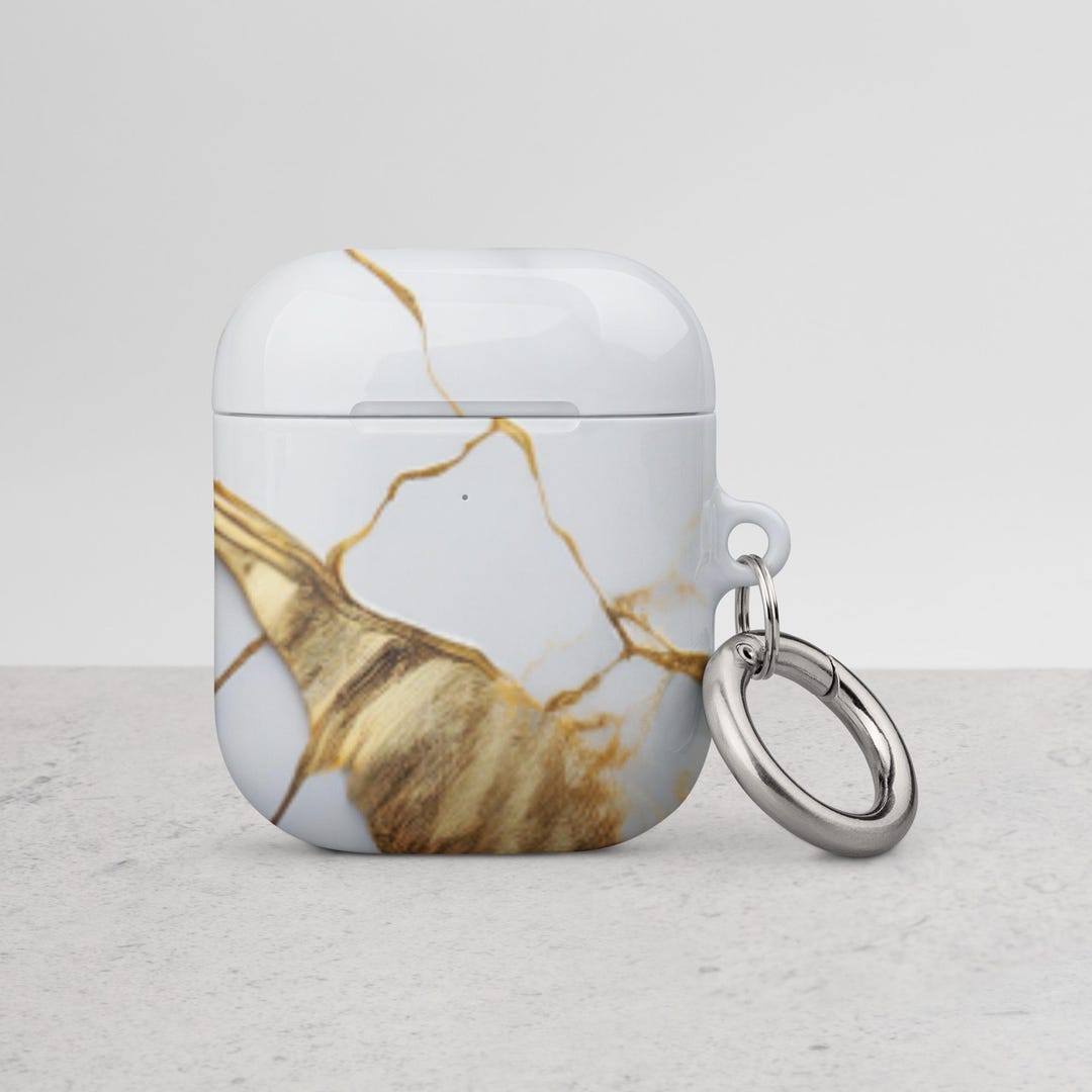 White Marble AirPod Case - Etsy