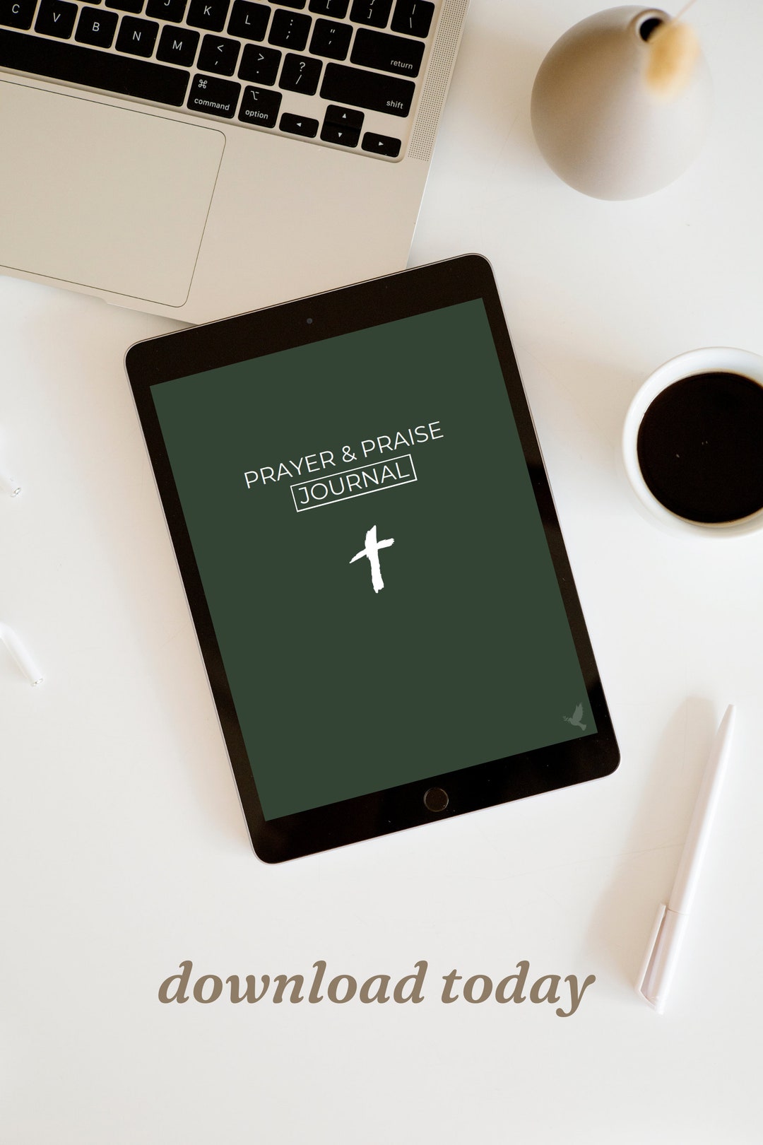 Green Prayer & Praise, Guided Digital Prayer Journal for Deepening Your ...