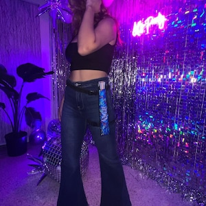 Anime Rave Fan- Rave Fan Holster- Festival Fan- Bamboo Clack Fan- Anime ...