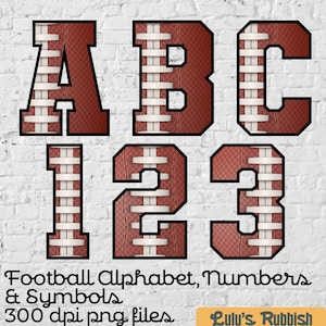 Football Alphabet Digital Download, Football Alphabet PNG Design ...