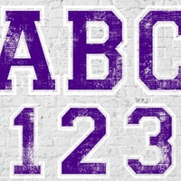 Distressed Varsity SVG Font Pack - Etsy