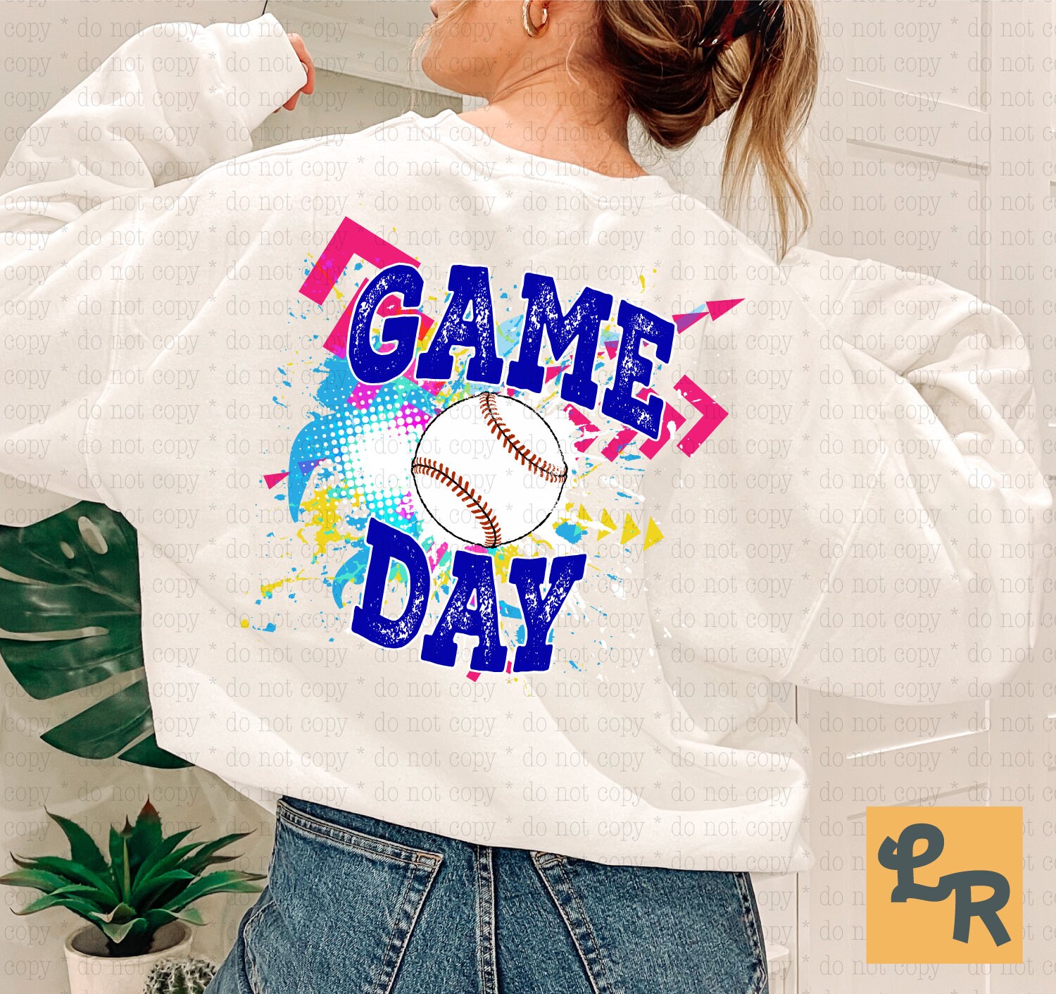 Game Day Neon Splash Baseball Png, Baseball Game Day Png, Game Day ...