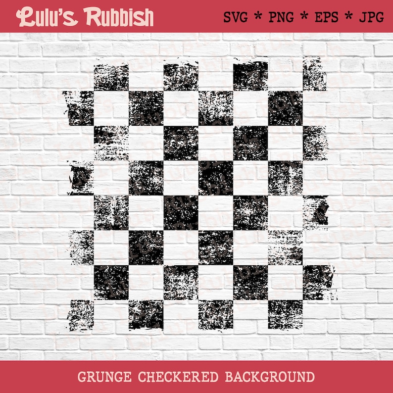 Checkered Grunge Block PNG, Checkerboard Svg, Distressed Background SVG ...