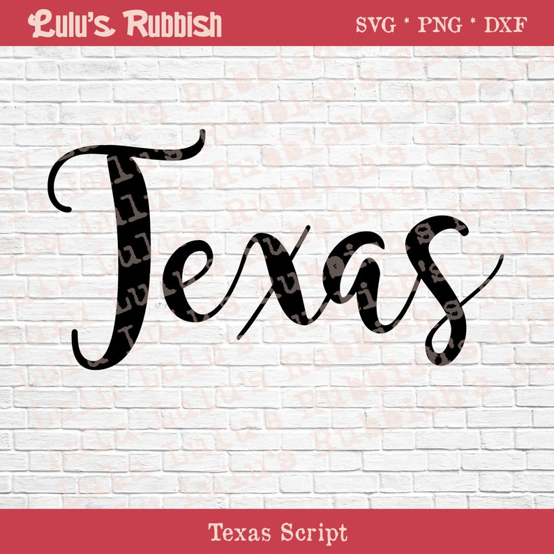 Texas Script Png Dxf Svg, Texas Shirt Sublimation DTG DTF Digital ...