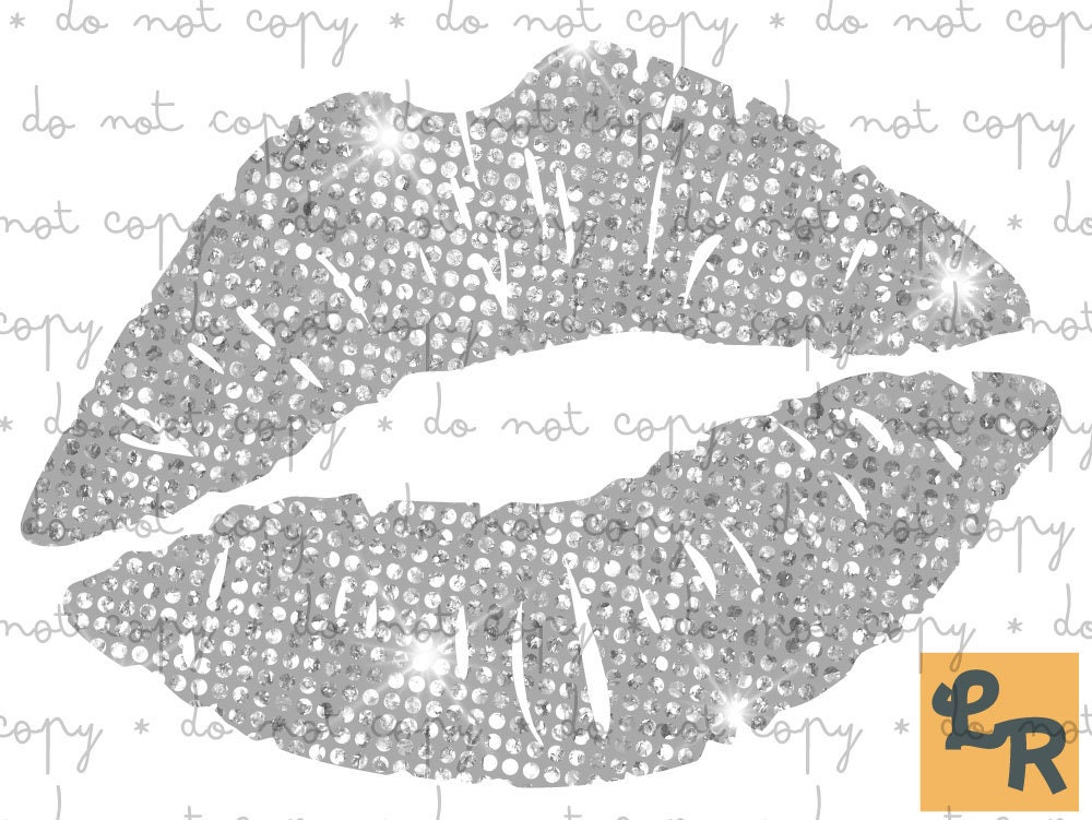 Diamond Bling Lips Png, Lips Kiss Valentine Design Digital Download ...