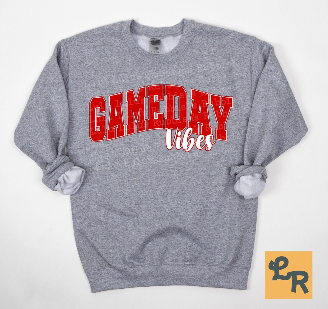 Gameday Vibes Png Svg Eps Dxf, Game Day Vibes Png Svg Eps Dxf, Retro ...