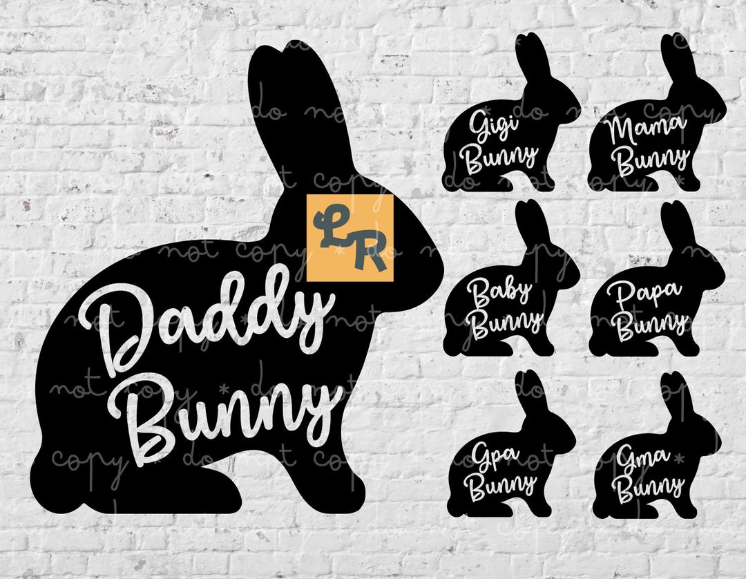 Baby Bunny Digital Download Svg, Png, Dxf, Eps, Easter Bunny, Rabbit ...