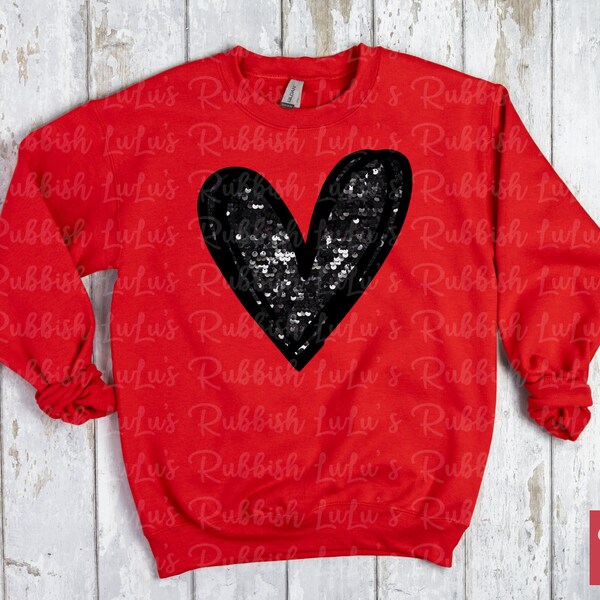 Sequin Heart - Etsy