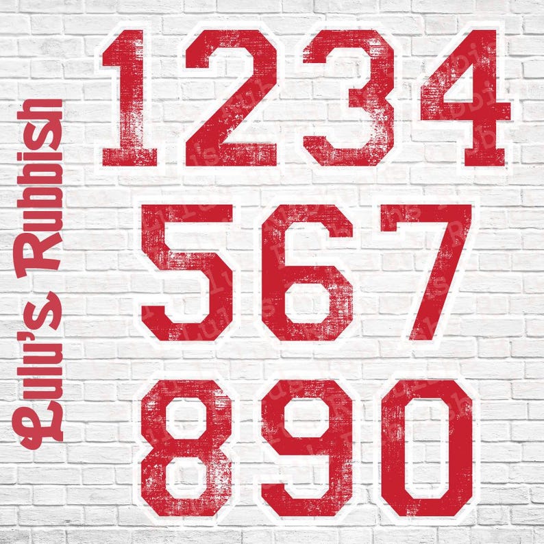 Varsity Distressed Alphabet Set Png, Red C8102E & White Alphabet Set ...