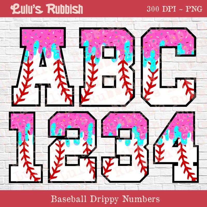 Ice Cream Drip Baseball - Etsy