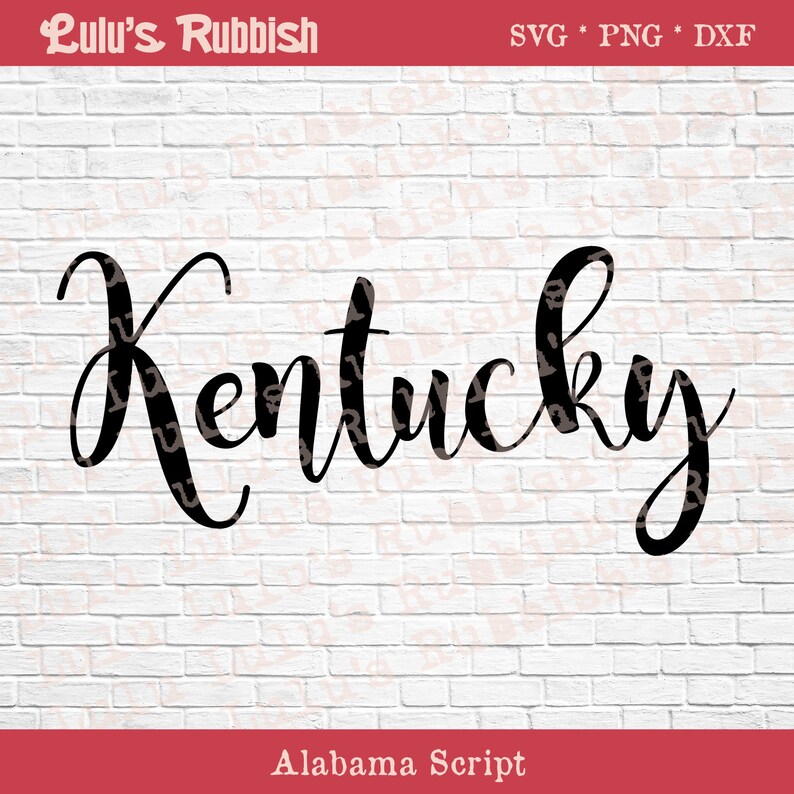 Kentucky Script Png Dxf Svg, Kentucky Shirt Sublimation DTG DTF Digital ...