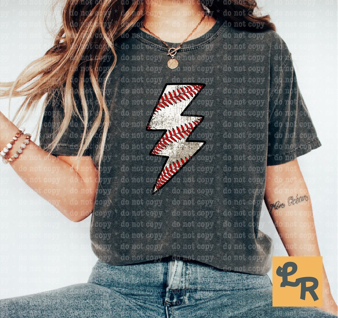 Baseball Lightning Bolt Png, Baseball Design, Distressed Baseball ...