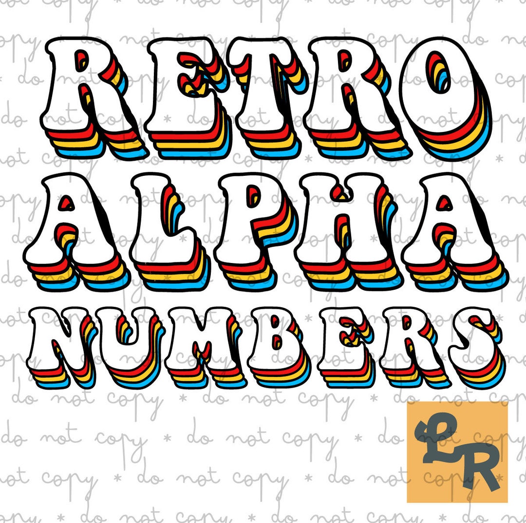 Groovy Retro Alphabet PNG, PNG Alphabet, Cute, Retro Bubble Letters ...