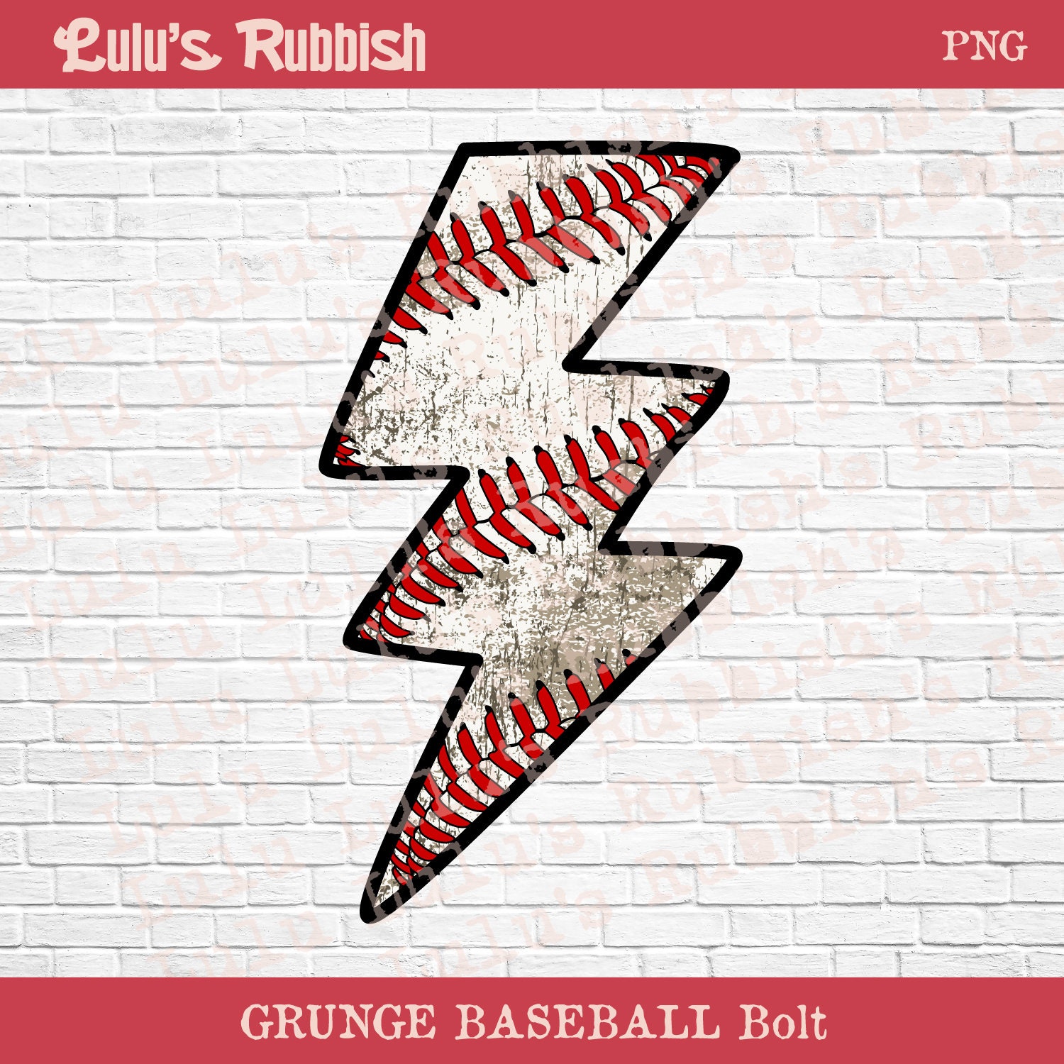 Baseball Lightning Bolt Png, Baseball Design, Distressed Baseball ...