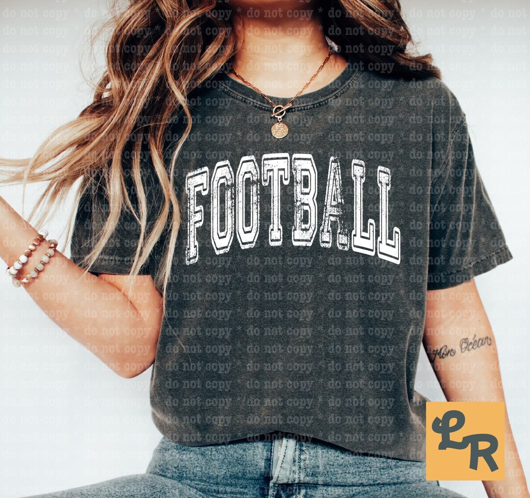 Football Varsity Distressed Digital Download, Distressed Football Png ...