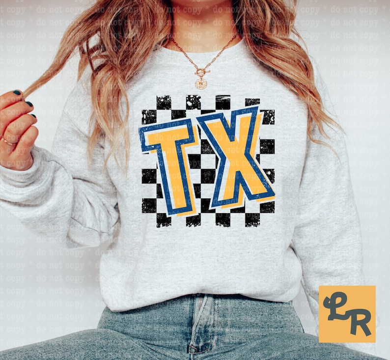 Texas Checkered Distressed PNG, Football Game Day Volleyball Season ...