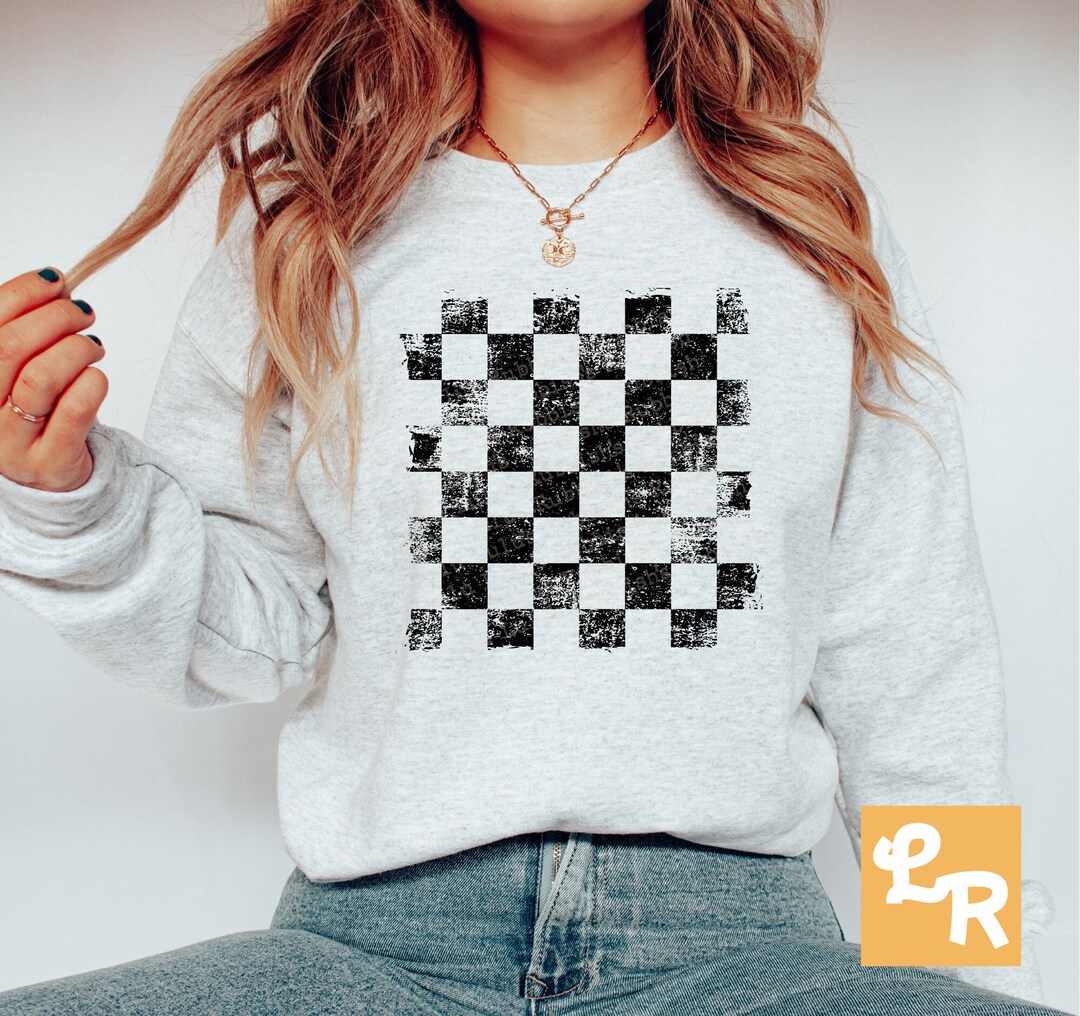 Grunge Checkered Block SVG, Distressed Texture Clipart (digital ...