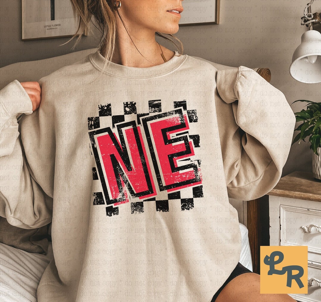 Nebraska Checkered Distressed PNG, Football Game Day Volleyball Season ...