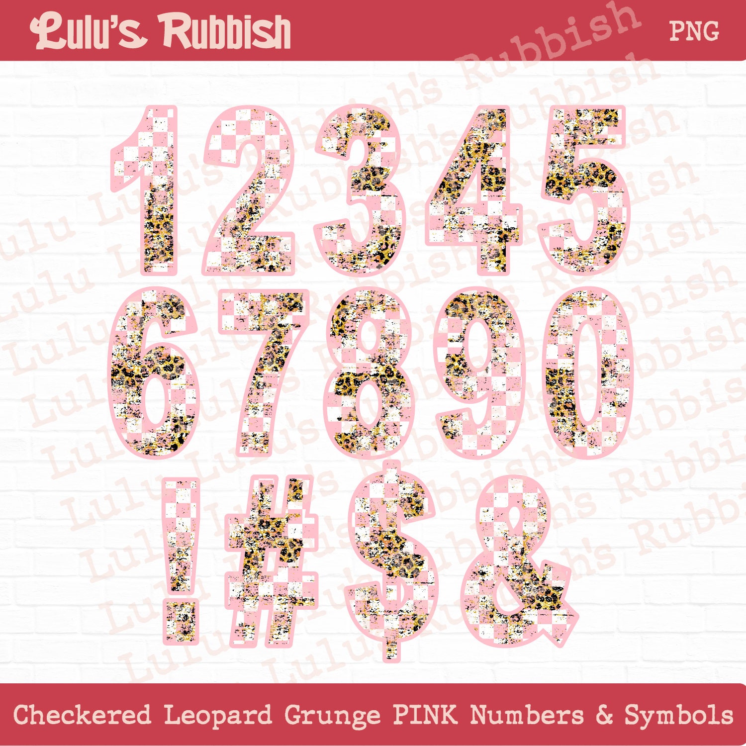 Checkered Alphabet Digital Download, Checkered Leopard Grunge Alphabet ...