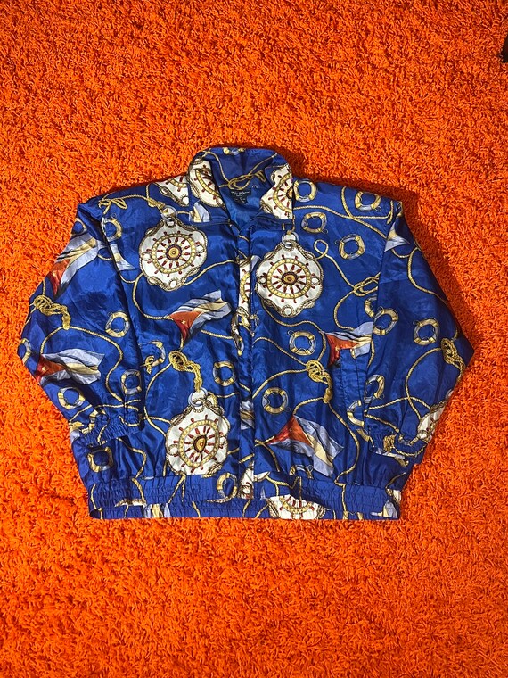 Kim Rodgers Sport Nautical Rope Silk Vintage Jacket (… - Gem