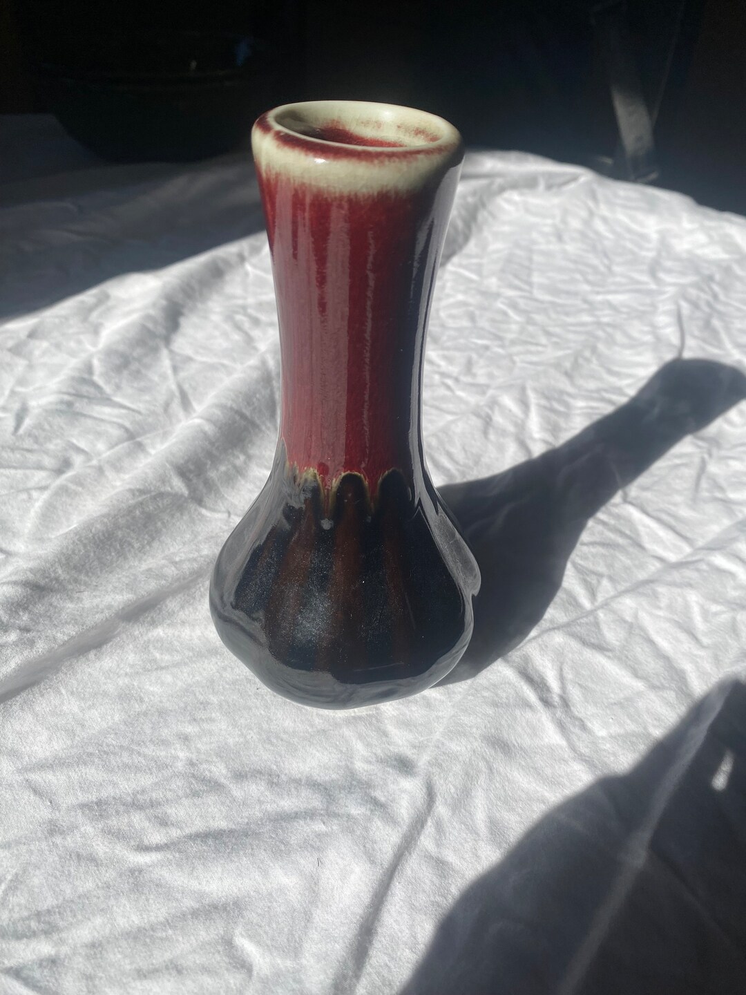 Hosley TM Pottery Bud Vase Drip Pot White - Etsy