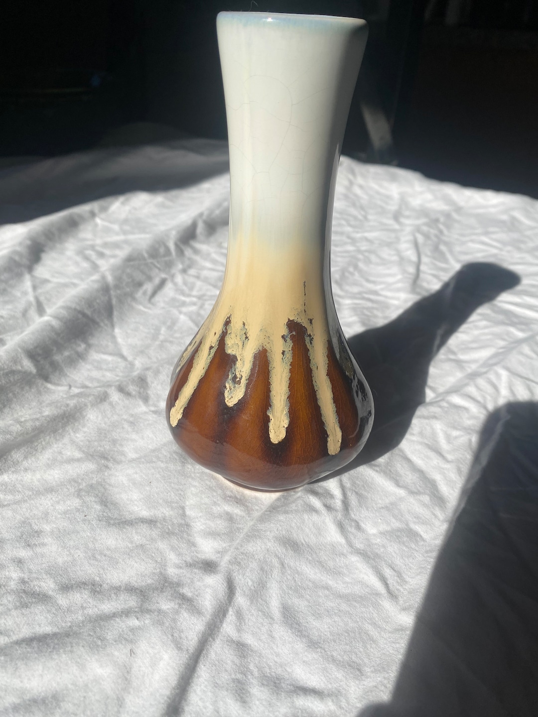 Hosley TM Pottery Bud Vase Drip Pot - White - Etsy