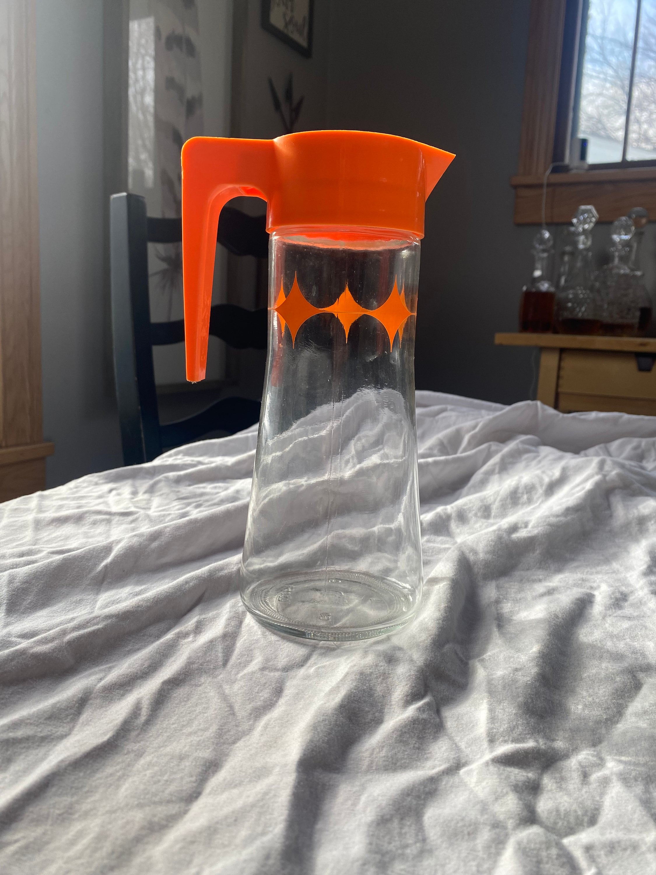 Anchor Hocking 1960s Orange Juice Pitcher - Etsy