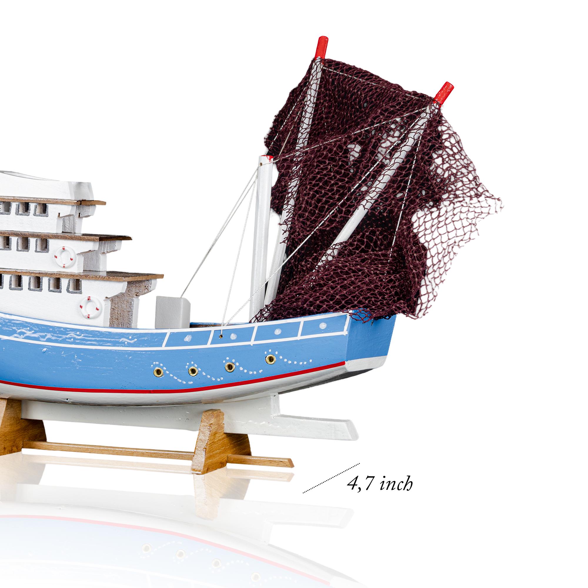 Fishing Boat, Ship Model, Traditional Nautical Miniature, Model Ship ...