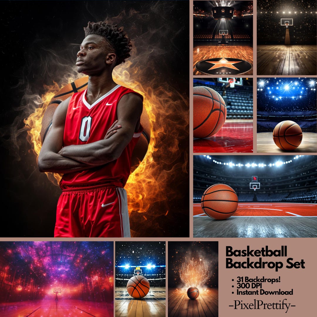 31 Basketball Digital Backdrops for Sports Photography | Basketball ...