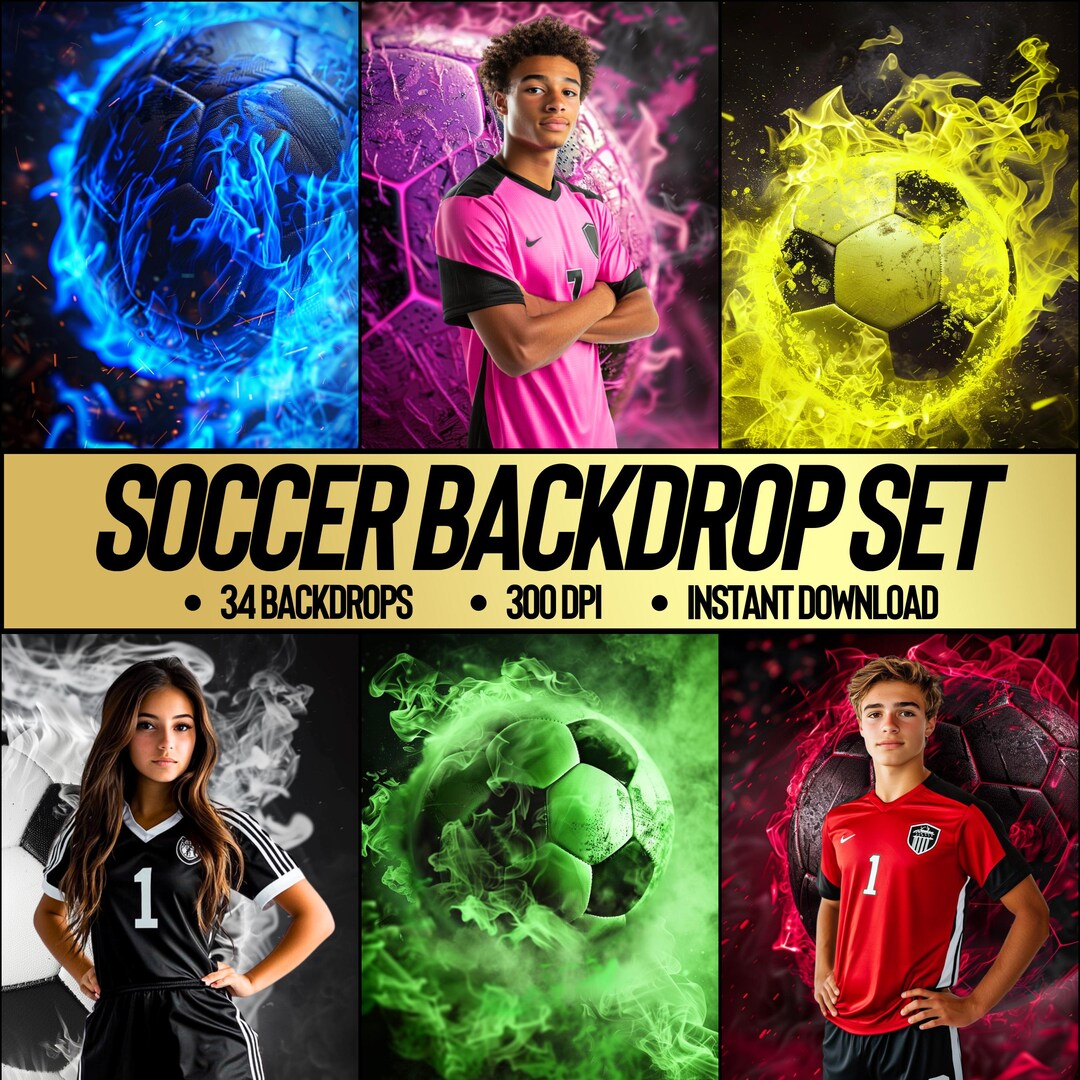 34 Epic Soccer Digital Backdrops for Sports Photography | Football ...