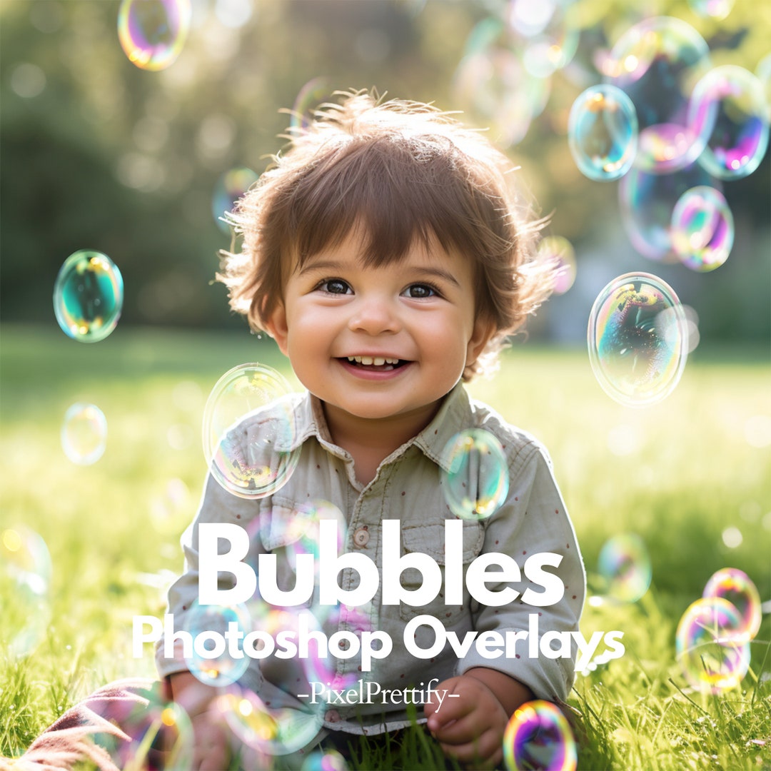 Bubble Overlays, Realistic Soap Bubble Overlay, Floating Bubbles ...