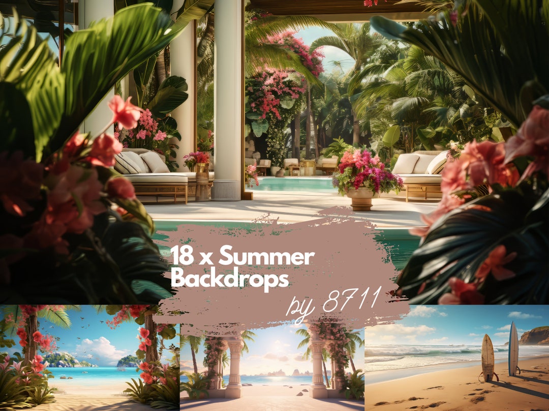 Summer Digital Backdrops Wedding Backdrop Photo Backdrop - Etsy