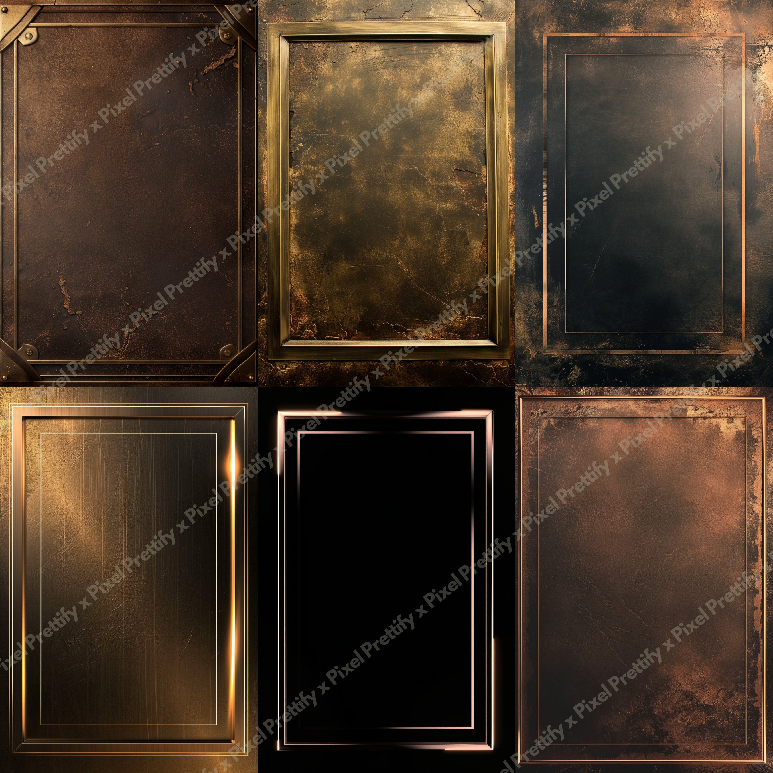 Bronze Frame Digital Backdrop Set, Maternity Backdrop Overlays, Studio ...