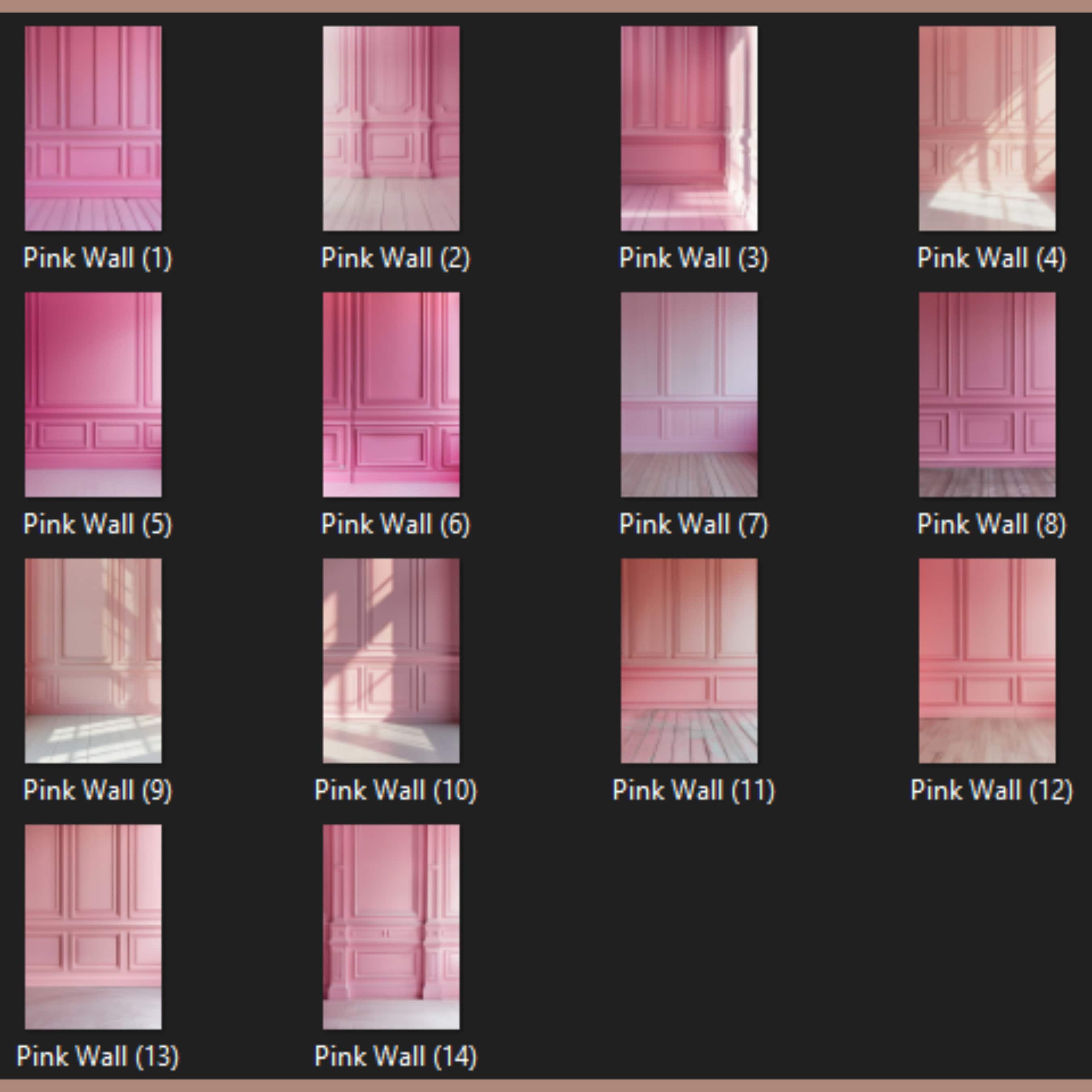 Pink Panel Wall Digital Backdrop Set, Maternity Backdrop Overlays ...