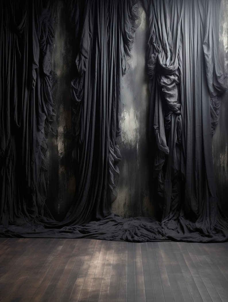 Black Curtain Digital Backdrop, Maternity Backdrop Overlays, Studio ...