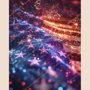 4th of July Digital Backdrops 32 American Flag Backgrounds Independence ...