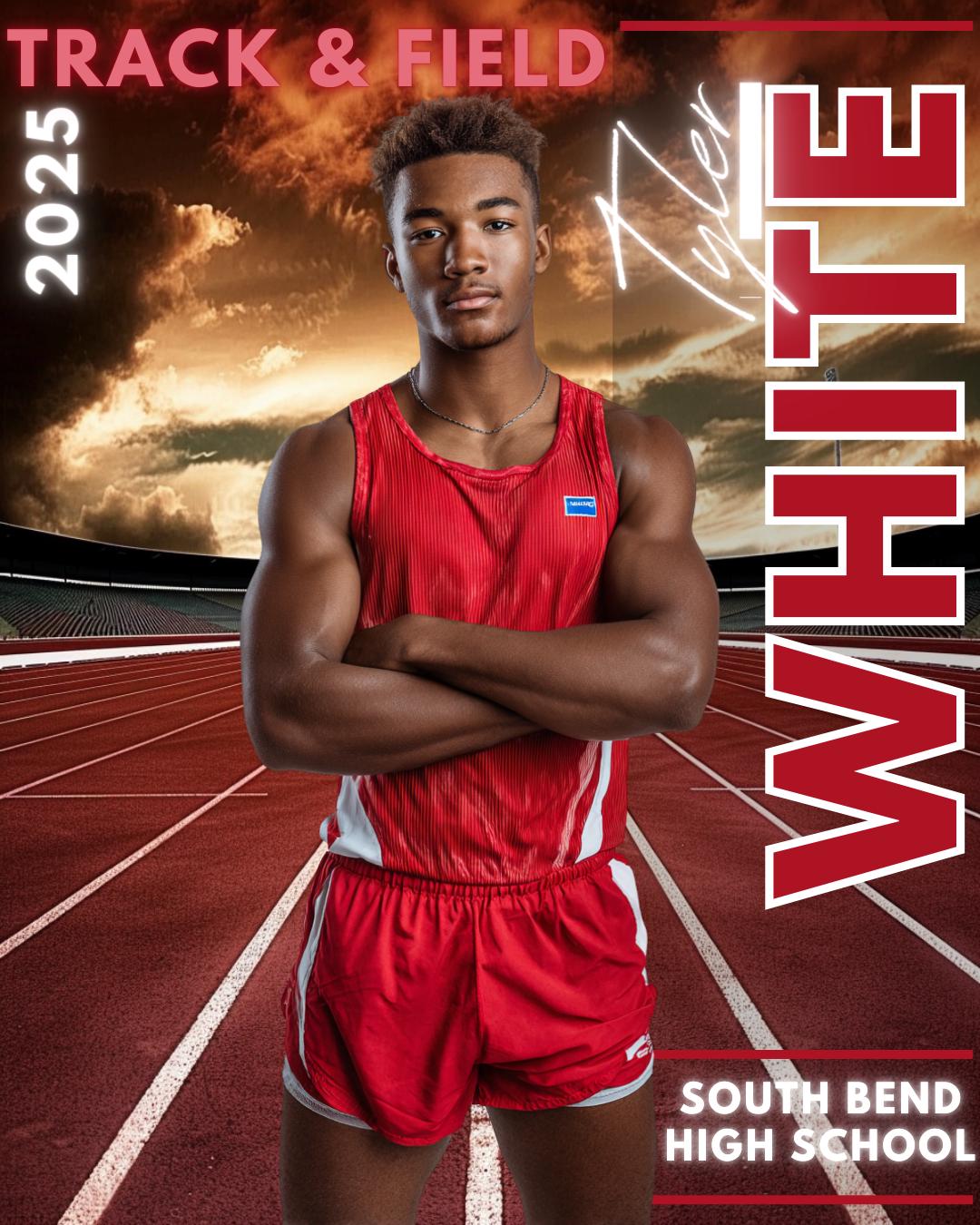 Track and Field Canva Template | Track Background for Senior Sports ...