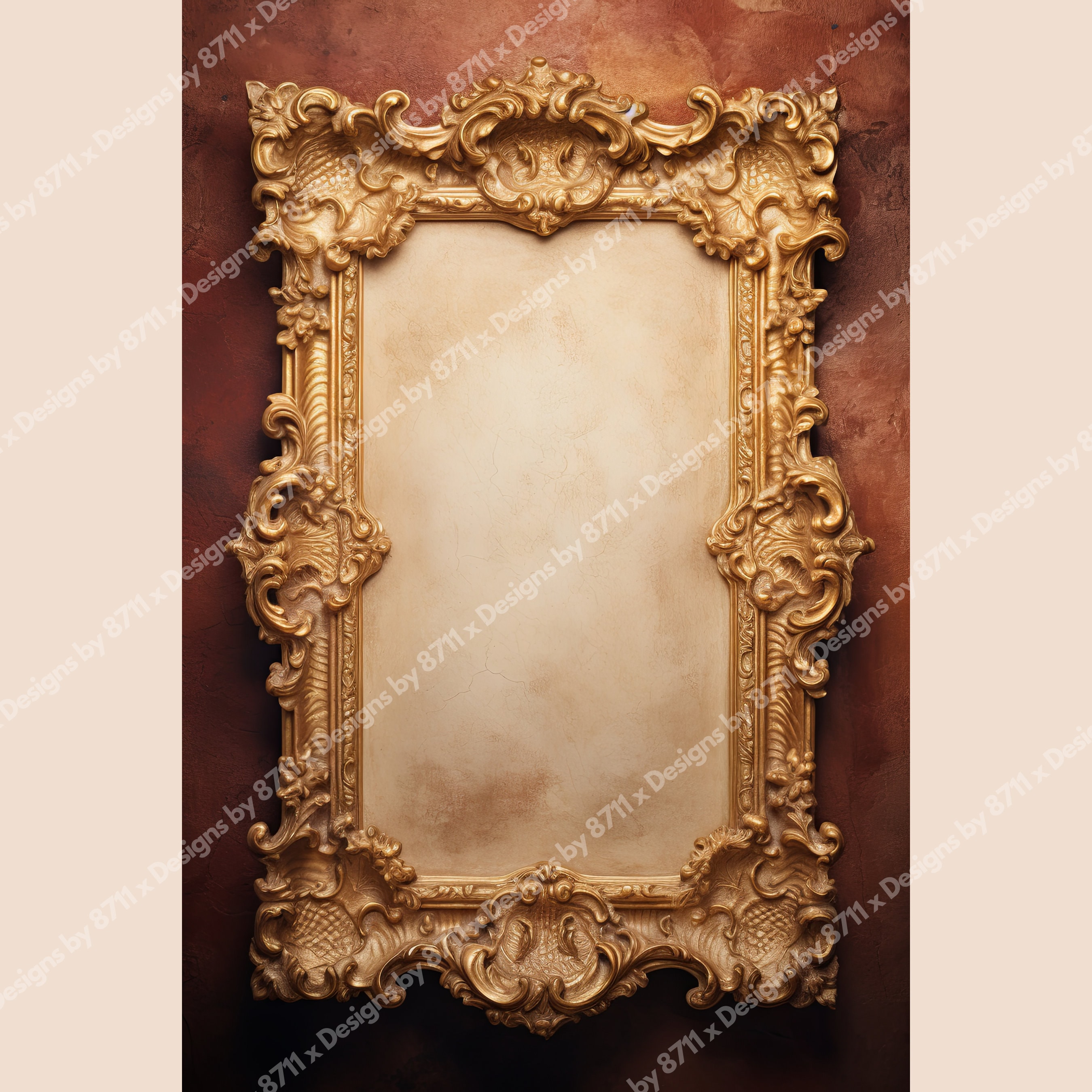Ornate Frame Digital Backdrop Set #2, Maternity Backdrop Overlays ...