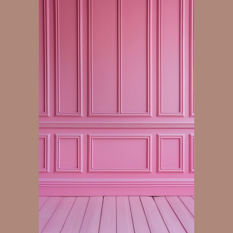 Pink Panel Wall Digital Backdrop Set, Maternity Backdrop Overlays ...