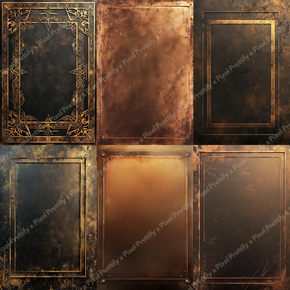 Bronze Frame Digital Backdrop Set, Maternity Backdrop Overlays, Studio ...