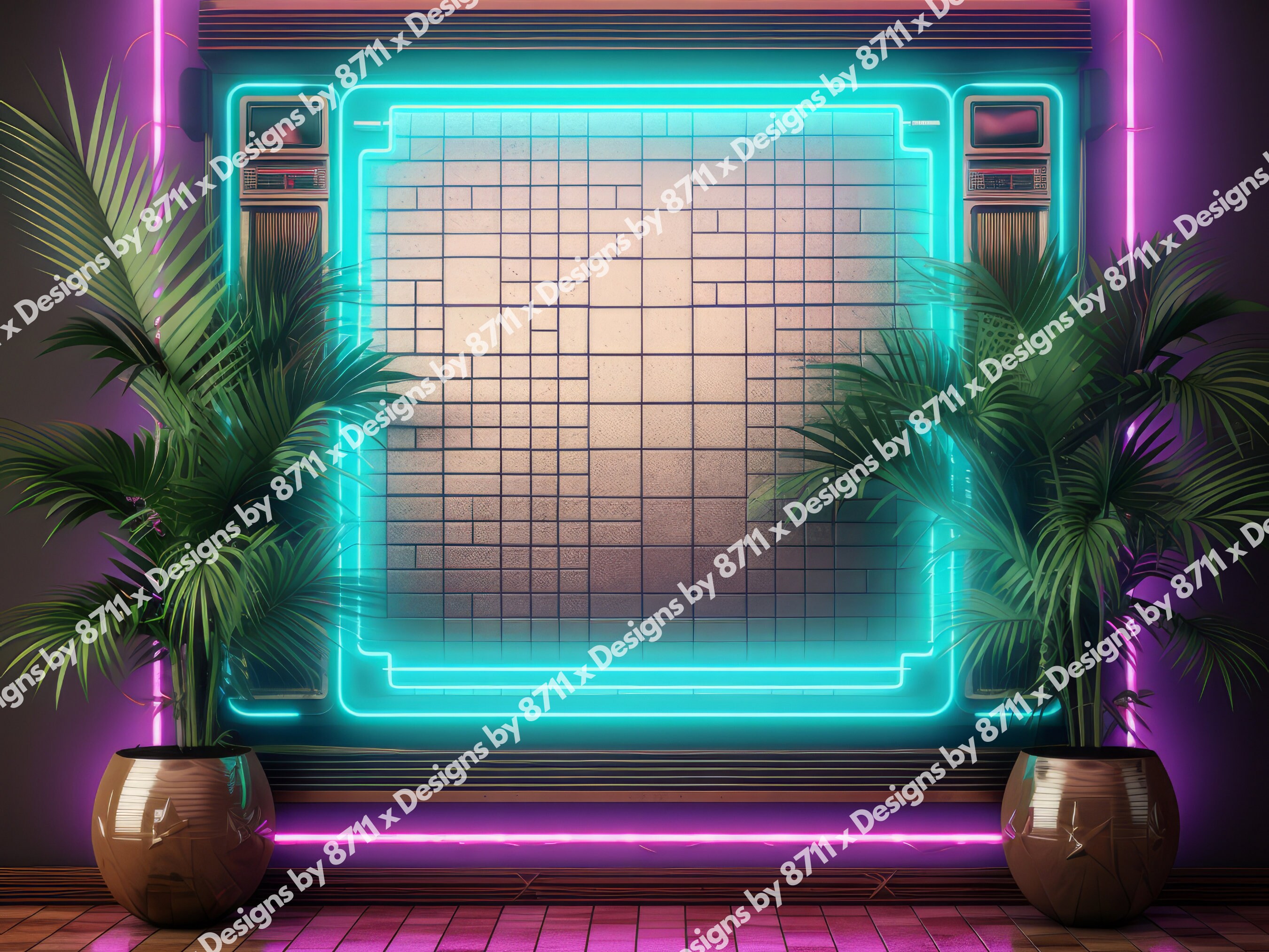 80s Retro Digital Backdrop Set, Maternity Backdrop Overlays, Studio ...