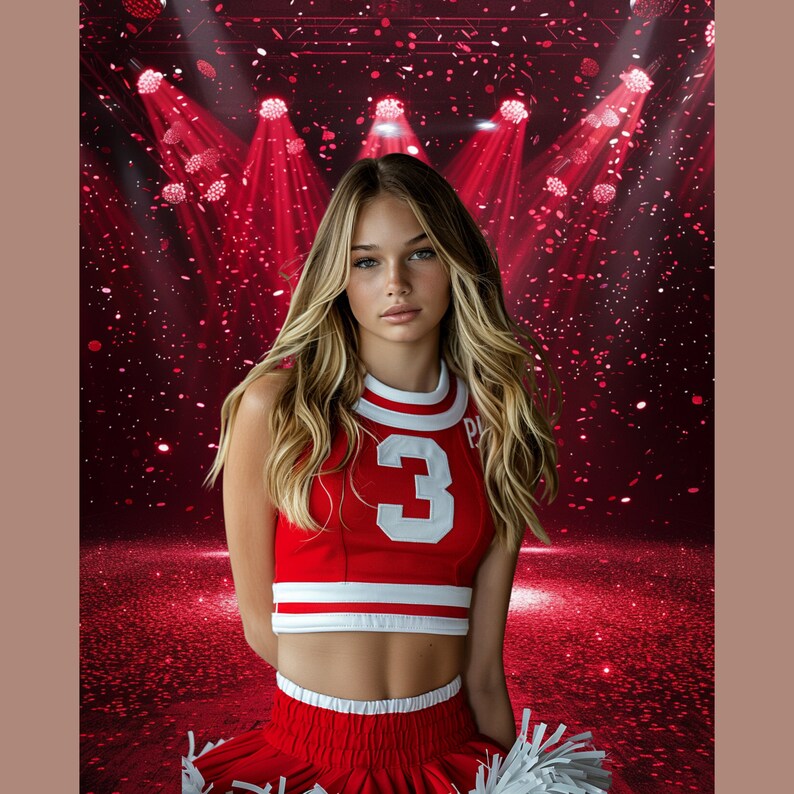 56 Cheerleader Digital Backdrops for Sports Photography | Cheer ...