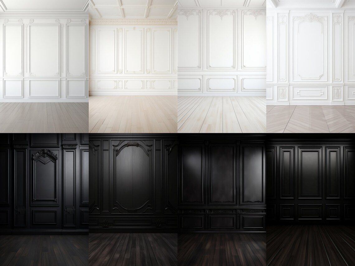 Panel Wall Digital Backdrop Set, Maternity Backdrop Overlays, Studio ...
