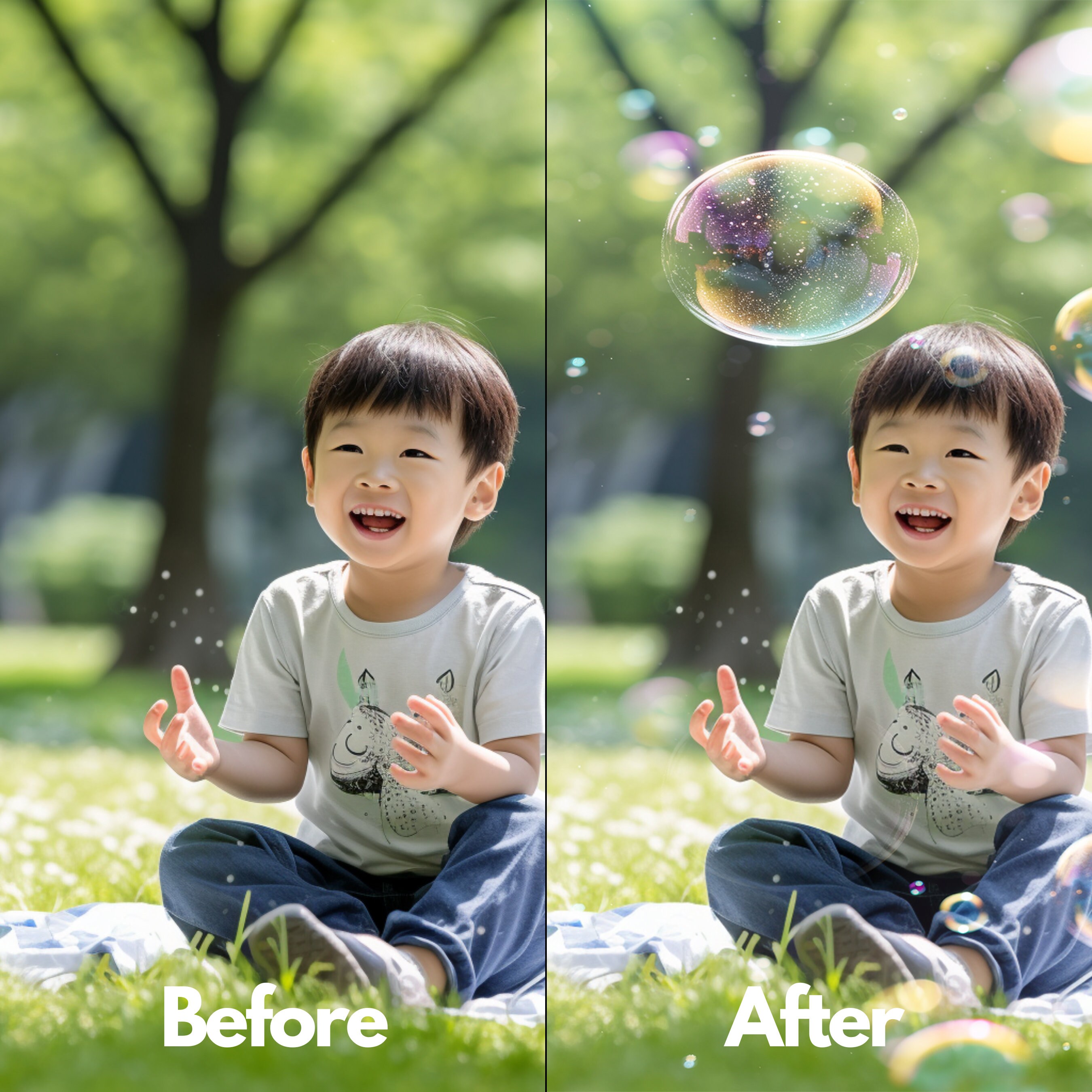 Bubble Overlays, Realistic Soap Bubble Overlay, Floating Bubbles ...