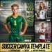 Soccer Poster & Banner Canva Template | Editable Digital Soccer ...