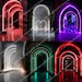 Neon Arch Digital Backdrops Neon Backdrop Overlays Neon Photography ...