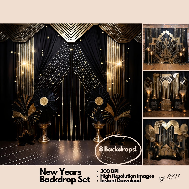 New Years Backdrop - Etsy