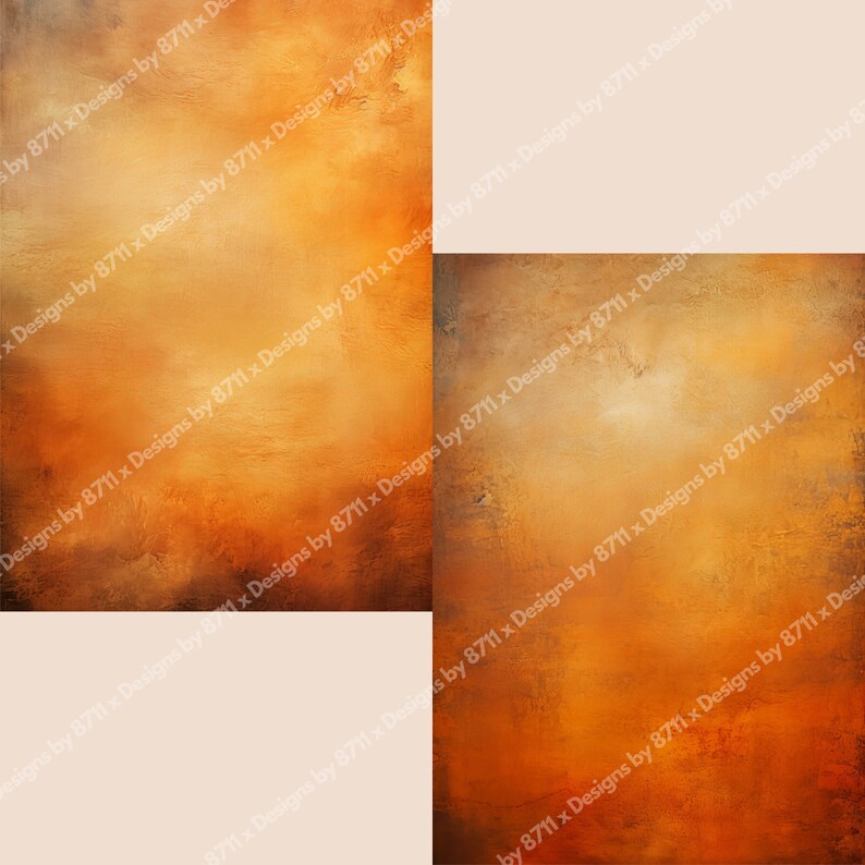Orange Studio Backdrop - Digital Portrait Background, Instant Download ...